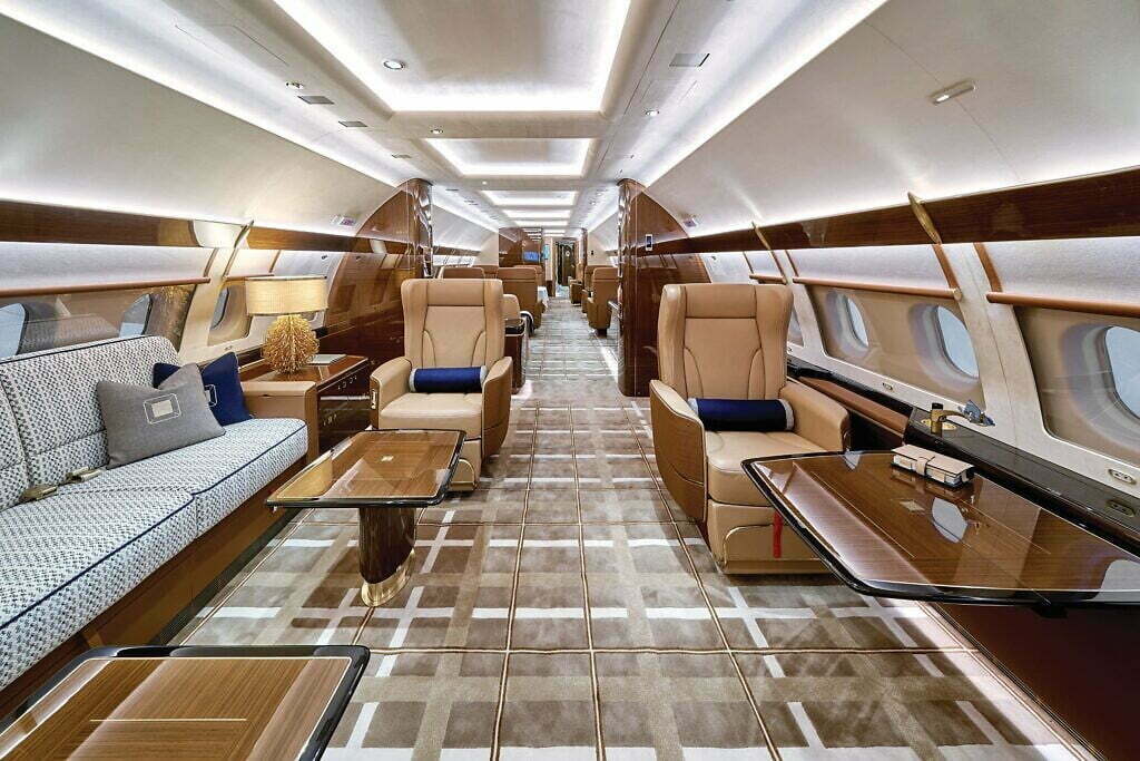 การออกแบบภายใน Luxury Jet Interior Design - Robb Report Thailand